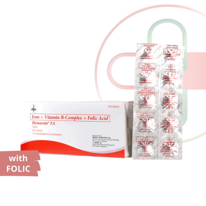 Hemarate-FA (Folic Acid) Tablet by 10 | Lazada PH