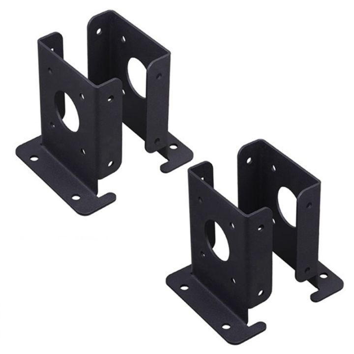 (BAPQ) 4Pcs Adjustable Wood Fence Pergola Post Base Brackets Kit Heavy ...