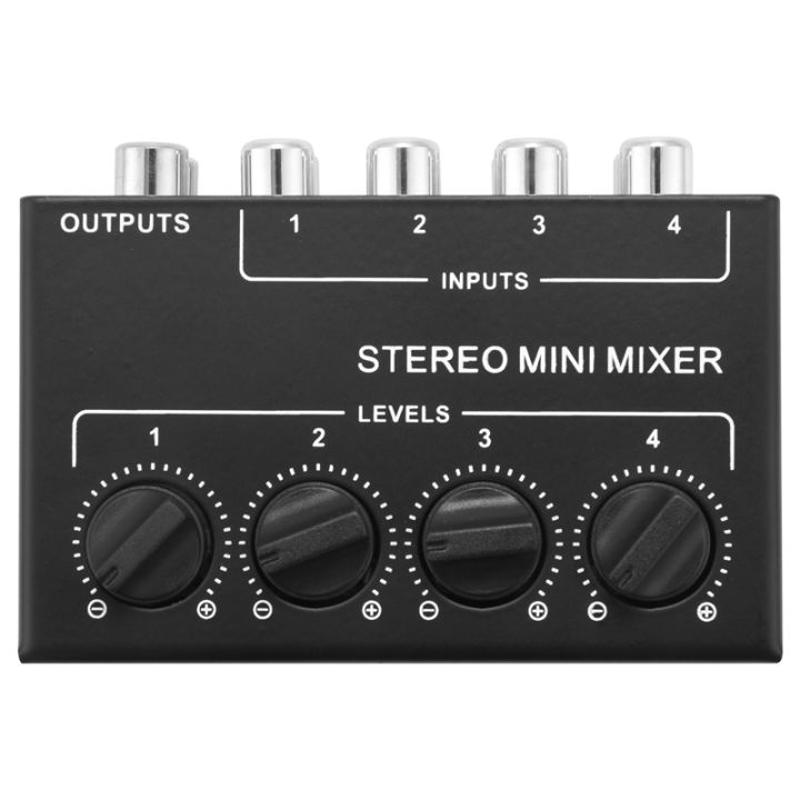 Cx400 Mini Stereo Rca 4-Channel Passive Mixer Small Mixer Mixer Stereo ...