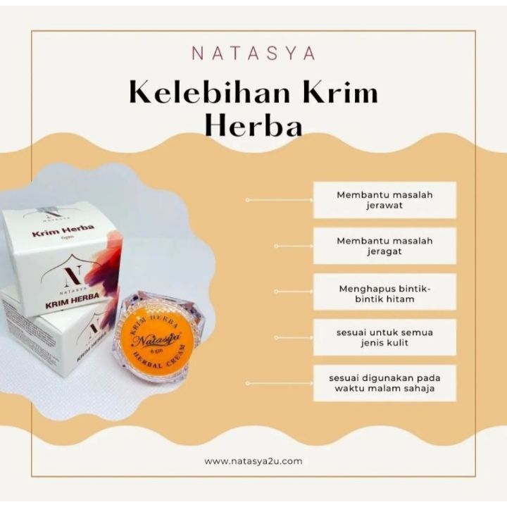 Natasya Krim Herba 6GM | Lazada