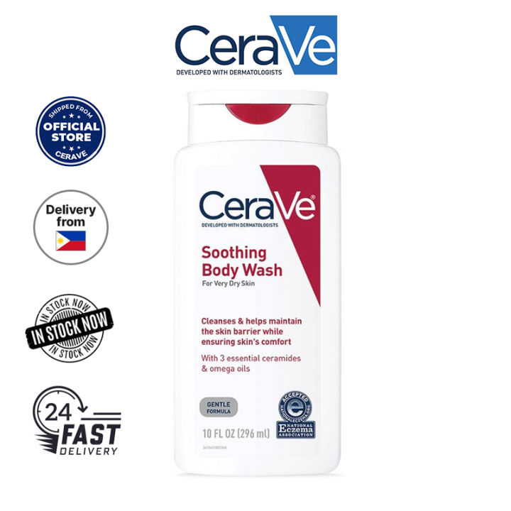 CeraVe Soothing Body Wash 296ml For Very Dry Skin（Including Sensitive ...