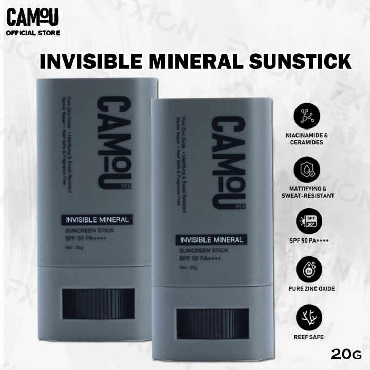 ( Buy 1 Take 1 ) 20g Camou Men's Mattifying Sun Stick with SPF 50 PA ...