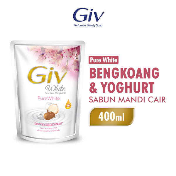 Giv White Sabun Mandi Cair Bengkoang Pouch 400ml | Lazada Indonesia