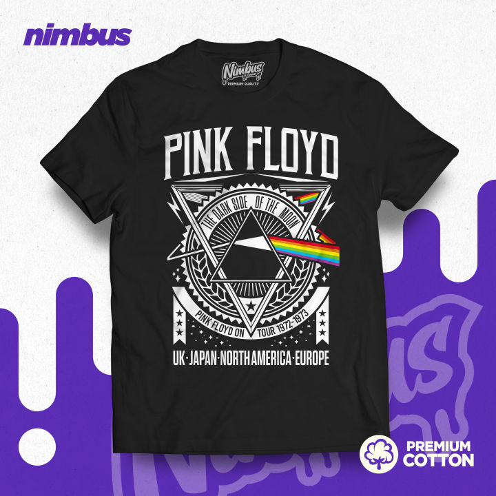Music Band | Pink Floyd Dark Side Of The Moon Tour 70's | Premium Cotton T-Shirt | Nimbus ...