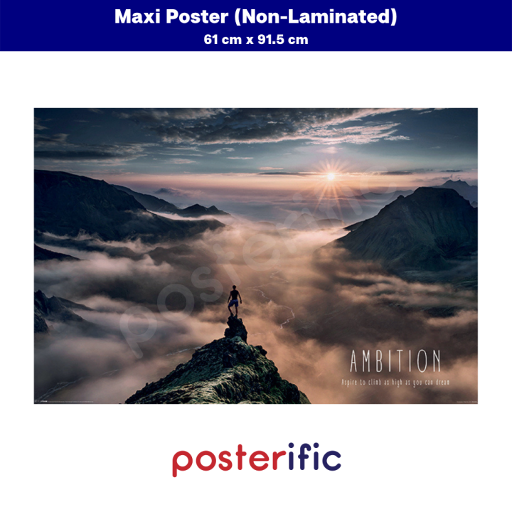 Ambition (Motivational Quotes) - Poster (61 cm X 91.5 cm) | Lazada