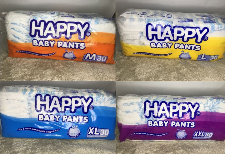 Happy Pants Baby Diapers ULTRA DRY 30pcs Medium Large XL XXL | Lazada PH