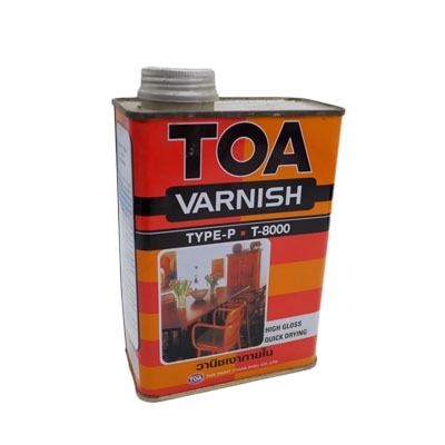 TOA น้ำมันวานิชเงาทาภายใน รุ่น T-8000 ขนาด 1/4 แกลลอน | Lazada.co.th