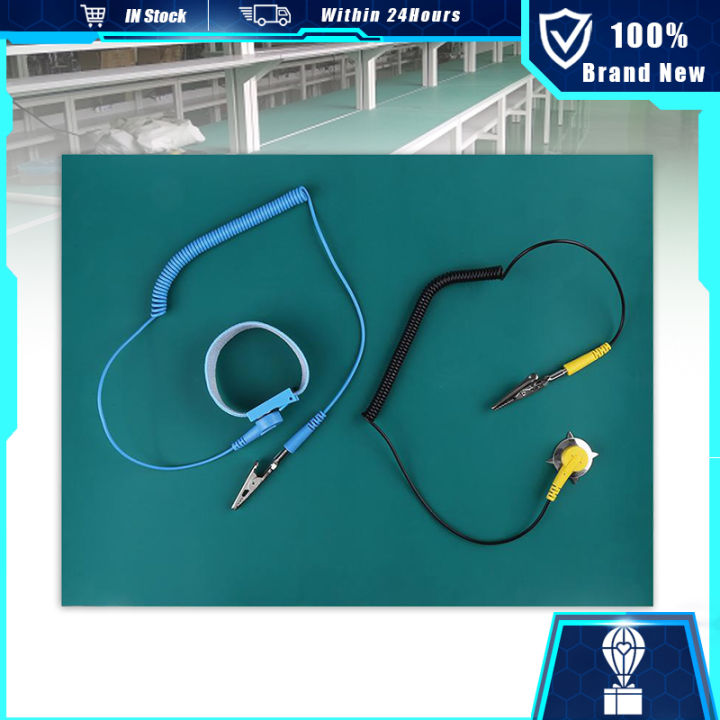 Esd Mat Anti Static Mat Wrist Strap Ground Wire Esd Grounding Mat Set For Phone Pc Tablet Repair