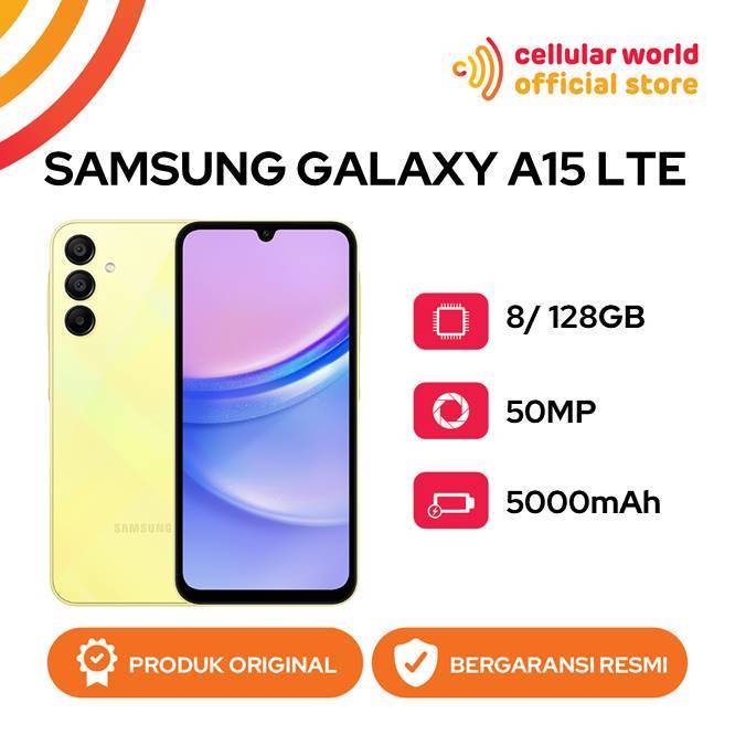 Samsung Galaxy A15 LTE 8/128GB Garansi Resmi | Lazada Indonesia