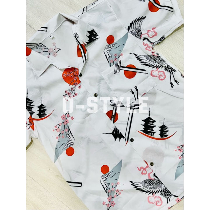 เสื้อฮาวาย ผ้าไหมอิตาลี H277 | Lazada.co.th