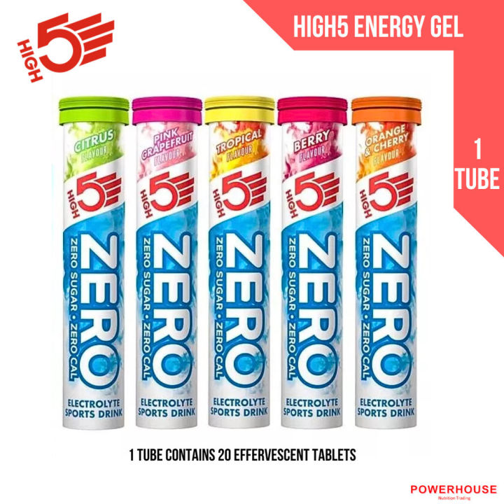 HIGH5 Zero Electrolyte Sports Drink - 1 tube / 20 tabs per tube [Zero ...