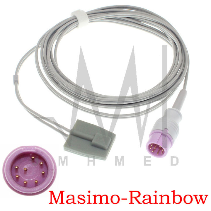 Serasi dengan sensor spo2 Mindray-Masimo Rainbow IMEC12 T5 T8 dewasakanak-kanakNeonatejariinga ...