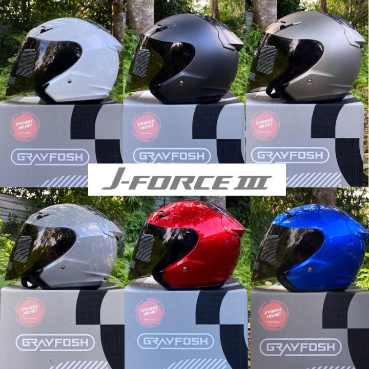 [Ready Stock] Grayfosh Helmet Shoei JF3 Plain Colours/ Open Face ...