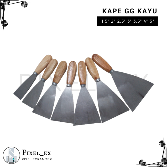 Kape Gagang Kayu Plat Scraper 1 1/2 inch s/d 5 inch | Lazada Indonesia