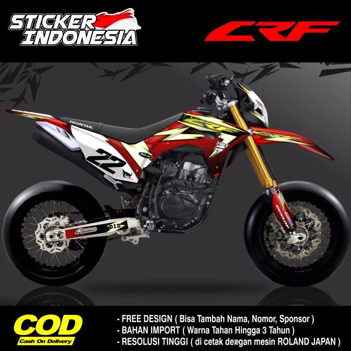 STIKER DECAL CRF 150 - stiker dekal crf 150 full body design simpel ...