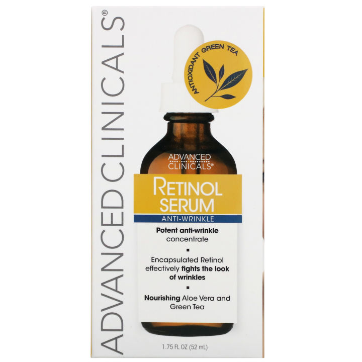 Advanced Clinicals, Retinol Serum, Anti-Wrinkle, 1.75 fl oz (52 ml ...