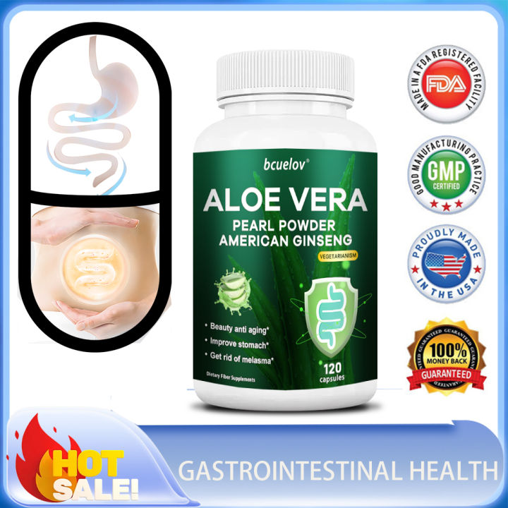 Aloe Vera Supplement Supports stomach and digestive health, promotes ...