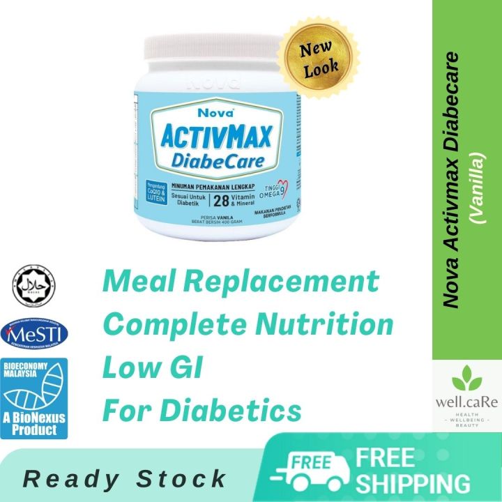 [Wellcare] NOVA Activmax Diabetik Diabecare Vanilla Meal Replacement ...
