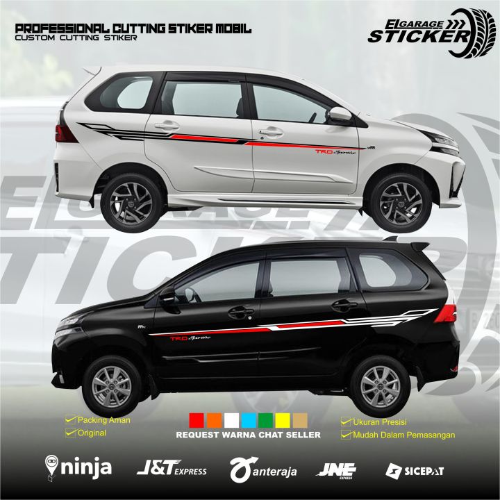 Stiker mobil avanza stiker striping simple list body samping all new ...