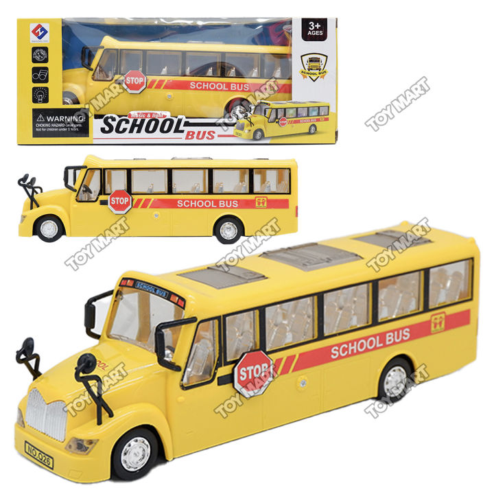 Children's Toys Campus Bus Electric Light Music School Bus Educational ...