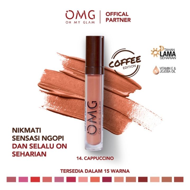 OMG OH MY GLAM Matte Kiss Lip Cream / lipstik omg 3,5gr ALL VARIAN BISA COD | Lazada Indonesia
