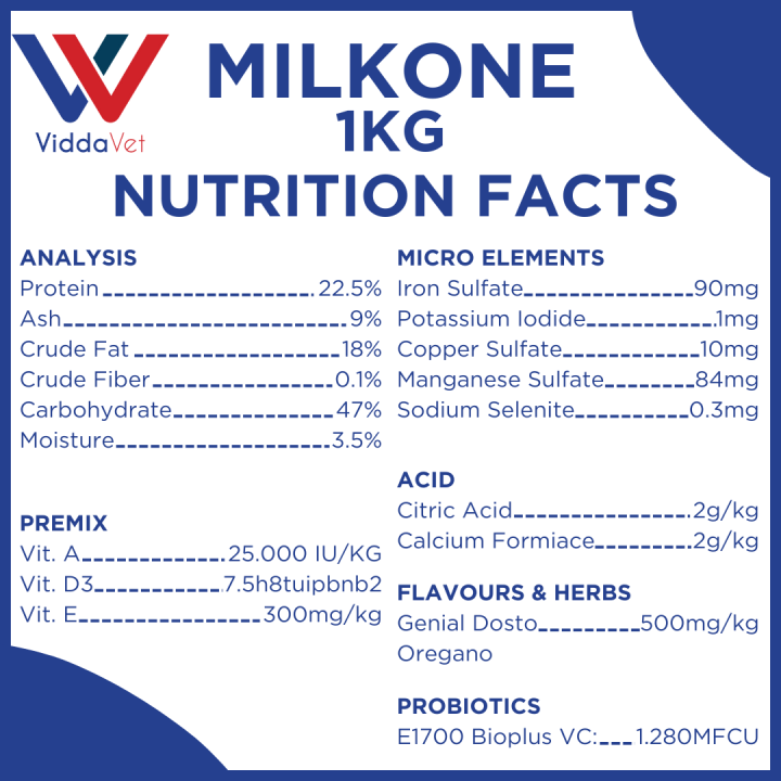 Milkone 1kg milkone milk replacer milkone 1kg for goat, puppy, milk one ...