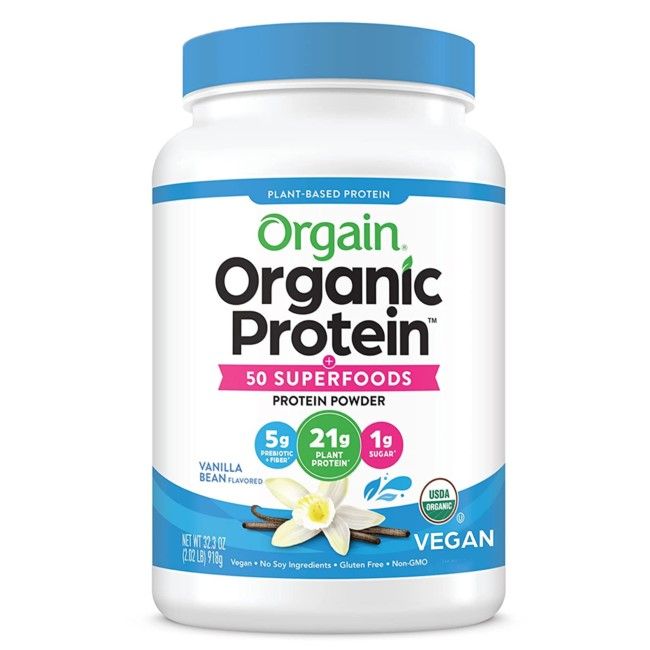 Orgain, Organic Protein & Superfoods Powder, Plant Based, Vanilla Bean ...