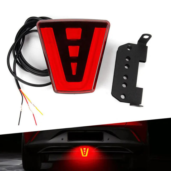 F1 style tail third brake lamp red LED rear brake light warning stop ...