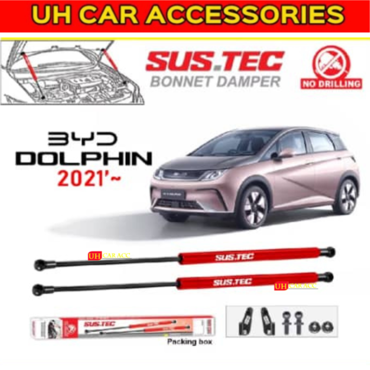 SUSTEC DAMPER BYD Dolphin 2021 Front Bonet Bonnet Hood Damper Absorber ...