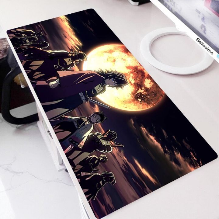 Anime Mouse Pad Demon Slayer Mousepad Large Gamer Keyboard Mousemat ...