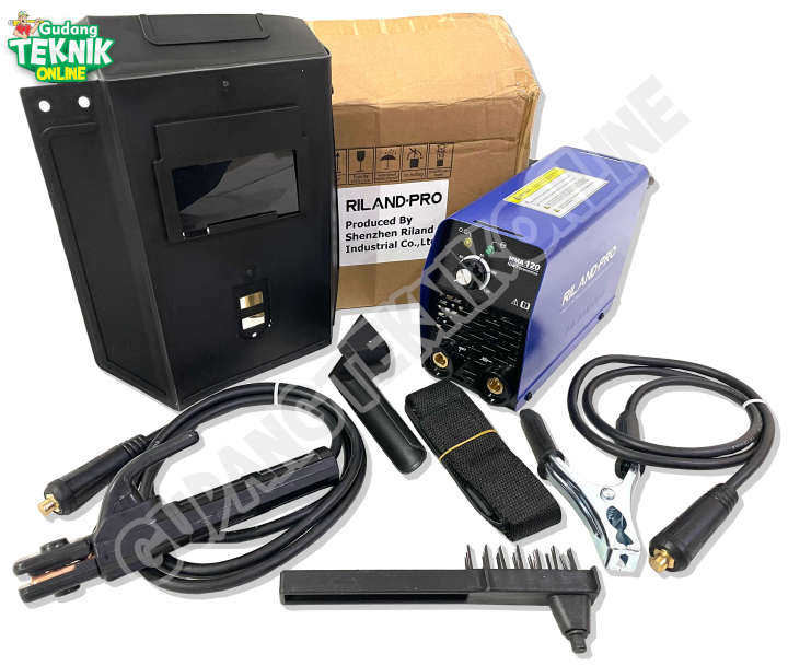 Mesin Las Listrik RILAND PRO MMA120 / Mesin Las 120A 120 Ampere Trafo Travo Inverter Welding MMA ...