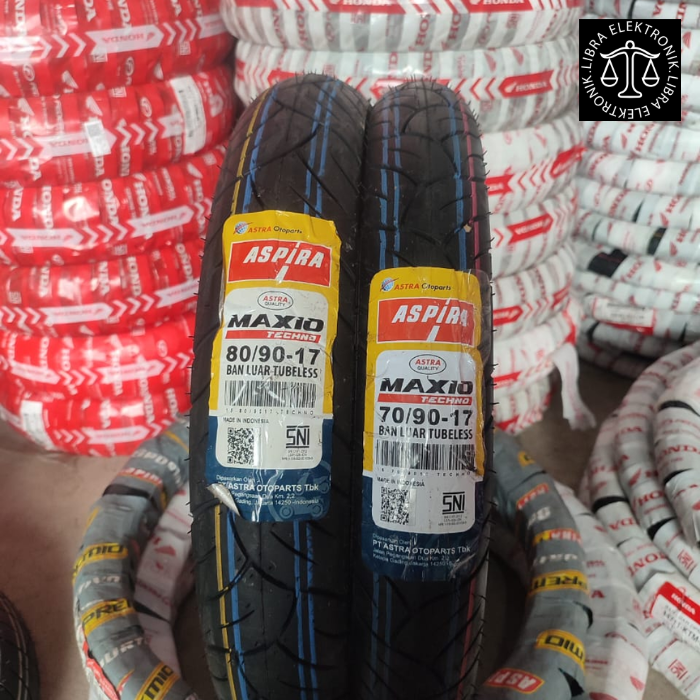 ASPIRA Ban Motor Bebek R17 Ukuran 70/90-17 & 80/90-17 Tubeless SUPRA ...