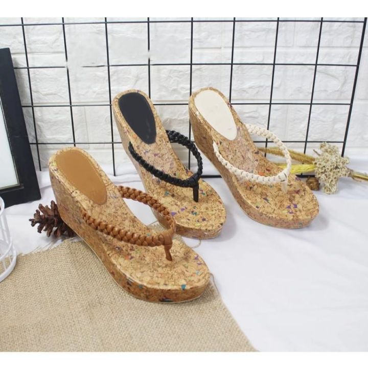 Ladang Online - YURRA Wedges Sandal Wanita Hak Tebal / Sendal Fashion ...