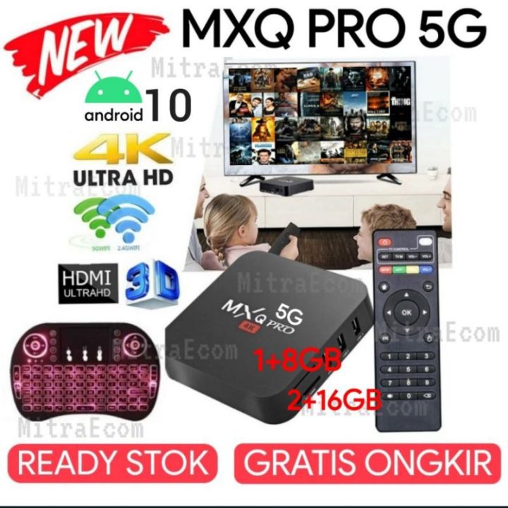 Android Set Top TV BOX MXQ PRO 5G RAM 2GB+16GB & 4GB+32GB 1GB+8GB 4K Smart TV Box MXQ Pro 5G ...