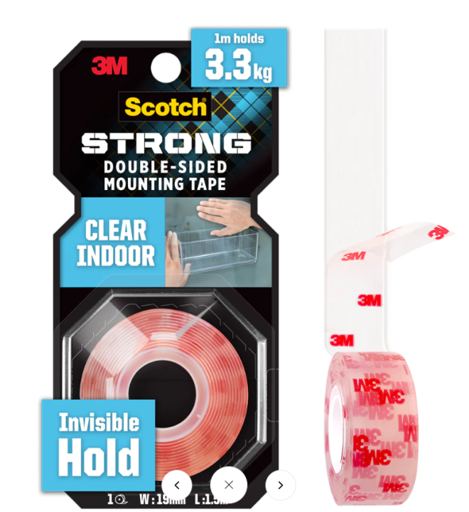 3M Scotch Mounting Double Side Clear Tape 19mmx1.5m - 4008 | Lazada PH