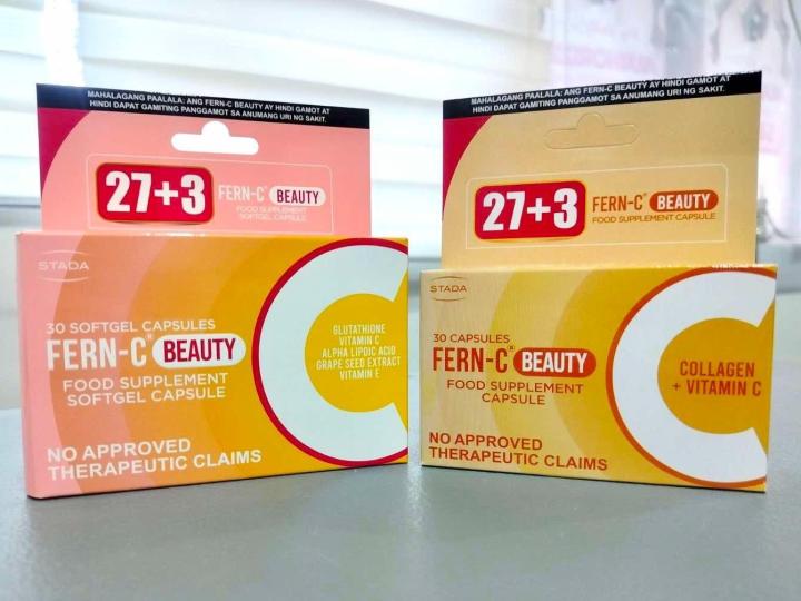 FERN-C BEAUTY COLLAGEN + VITAMIN C / GLUTATHIONE Food Supplement 30's ...