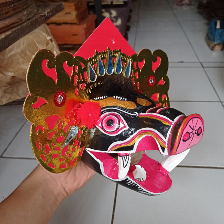Topeng Barong Babi Mainan Anak Khas Bali - Dekorasi Kepala Barong ...