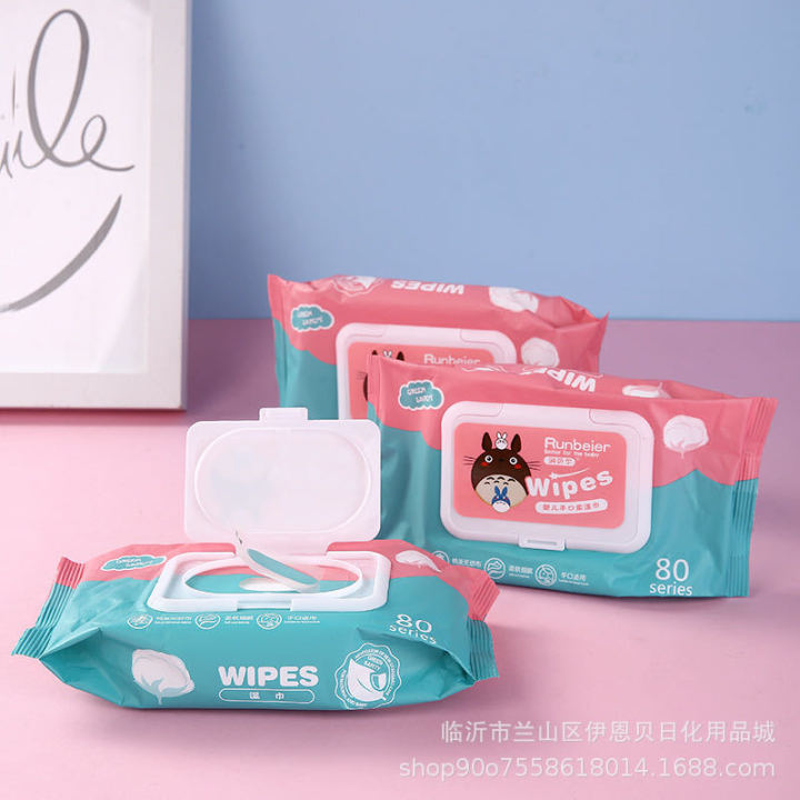 Organic Baby Wipes 80 Pcs Per Pack 99% Water Hypoallergenic (Non ...