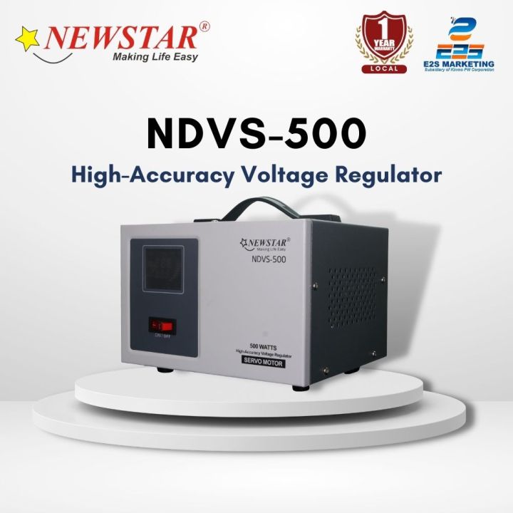 Newstar AVR Servo Motor Type Automatic Voltage Regulator 500 Watts NDVS ...