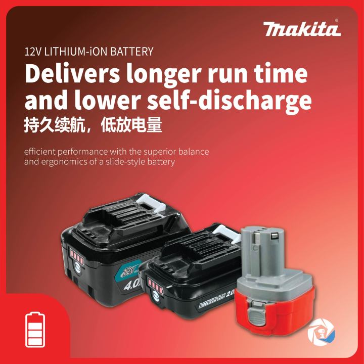 MAKITA BATTERY 12V CXT LITHIUM ION BATTERY BL1021B / BL1041B / PA12 ...