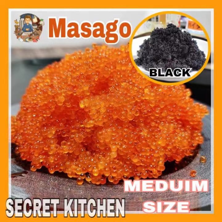 [SMMA]TOBIKO MASAGO ebiko ORANGE BLACK FISH ROE FOR SUHI CALIFORNIA ...