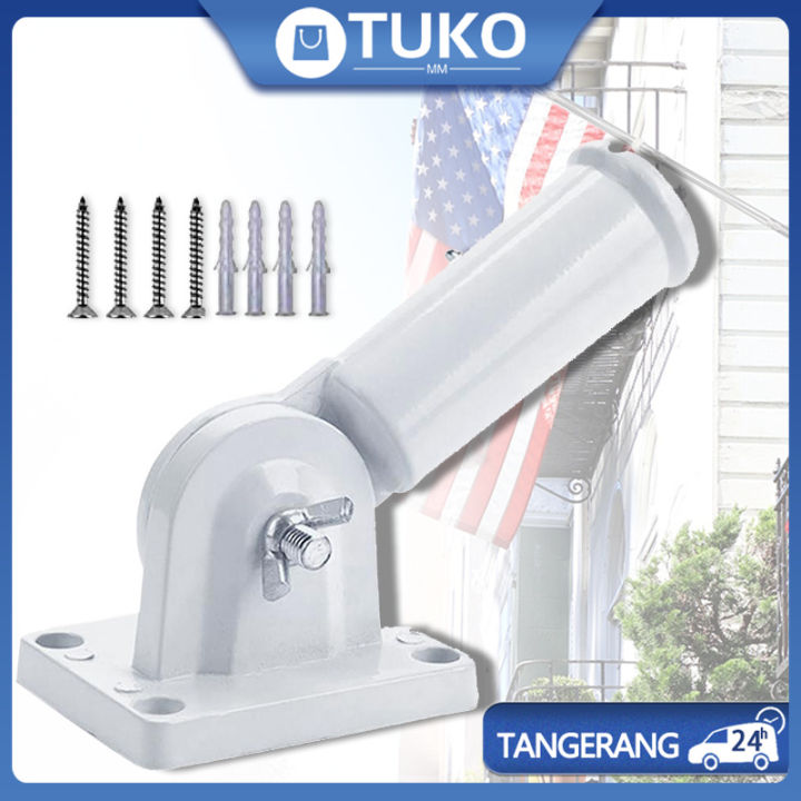 Bracket Tiang Bendera 180 Derajat Adjustable Holder Tiang Bendera ...