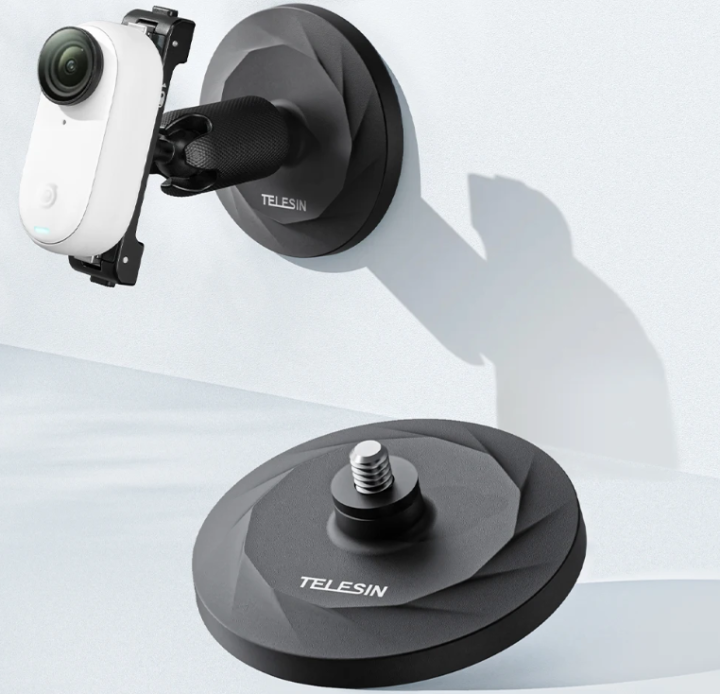 TELESIN Magnetic Suction Bracket Base Action Camera Holder For Insta360 ...
