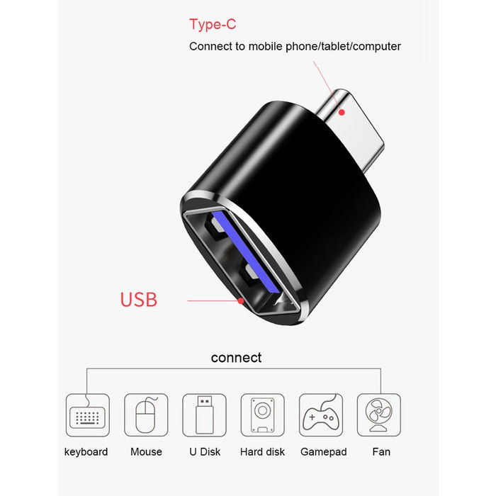 Converter Conector Adapter USB To Type C | Lazada Indonesia