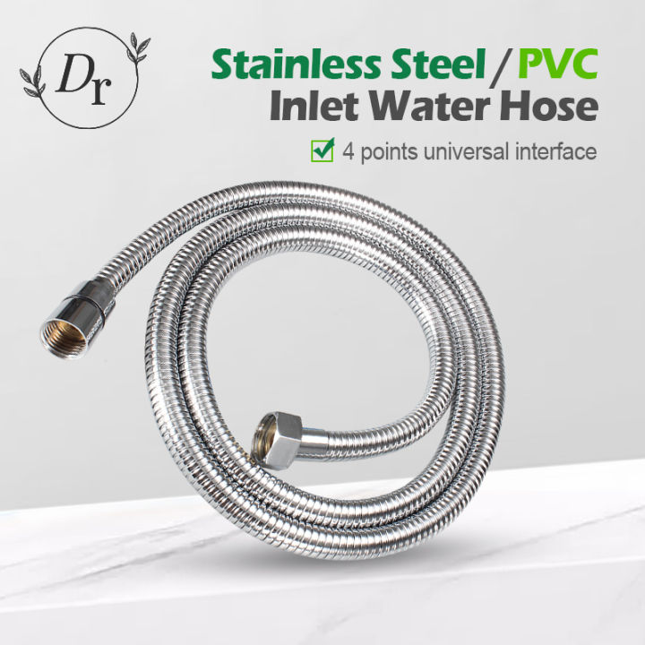 【DR】Bidet Hose 60Inches-1.5Meter Extra Long Flexible Stainless Steel ...