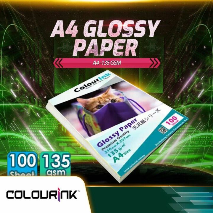 Glossy Photo A4 Paper (210mmx295.2mm) 100 Sheet | Lazada