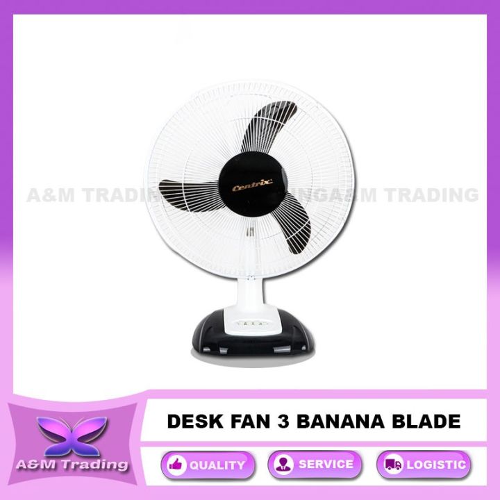 Desk Fan Electric Fan 16 CENTRIX 45 Watts 3 Banana shape fan blade #CX ...