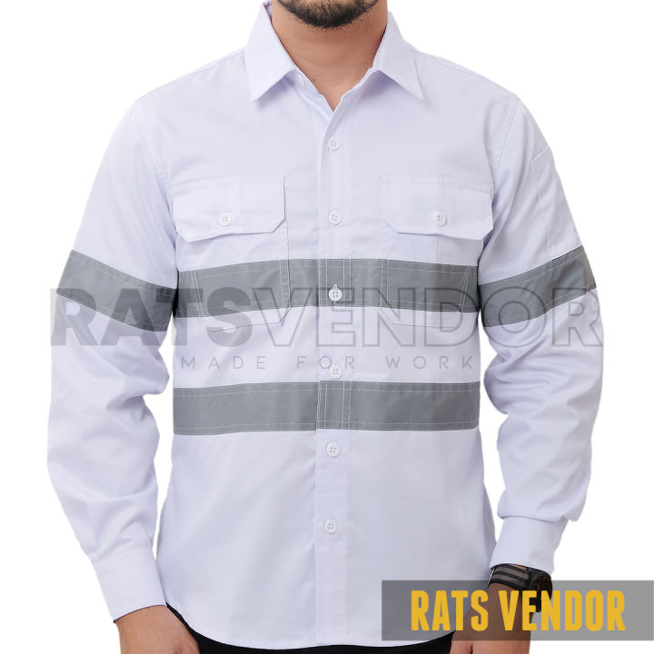 Kemeja Safety K3 / Baju Proyek Tambang / Wearpack Kerja / Seragam HSE ...