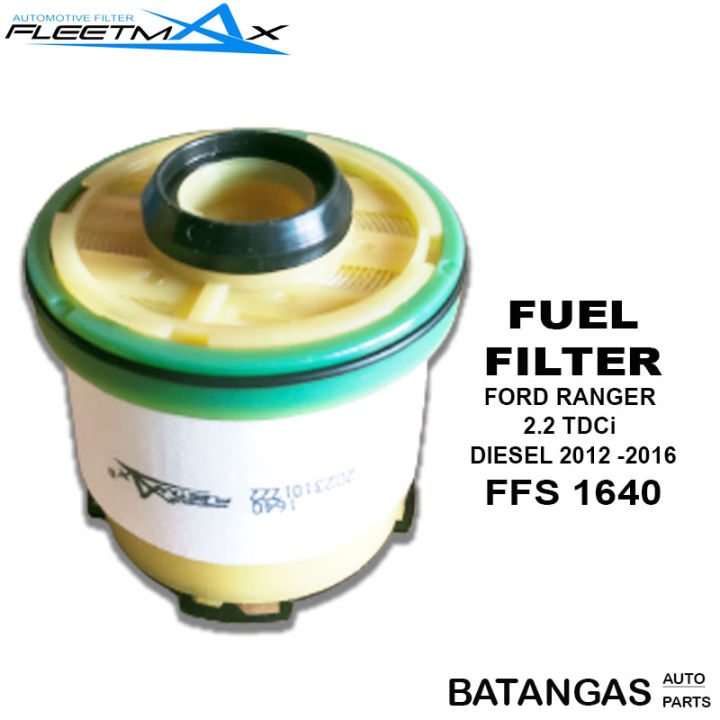 FLEETMAX FUEL FILTER FOR FORD RANGER 2.2 TDCi DIESEL 2012 -2016 PART NO ...
