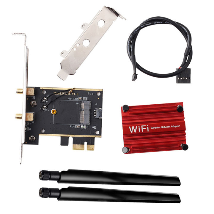 WiFi 6 Intel AX200 9260 8265 8260 M.2 To PCI Express 1X Wireless ...
